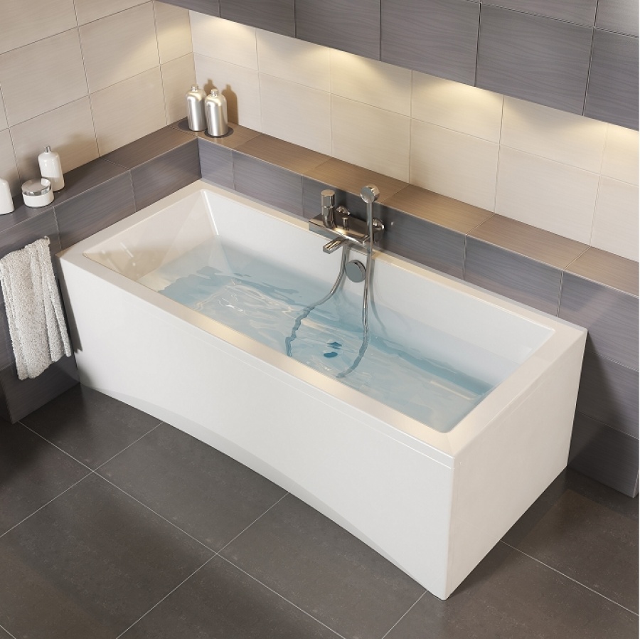Baignoire rectangulaire en acrylique renforcée, Intro