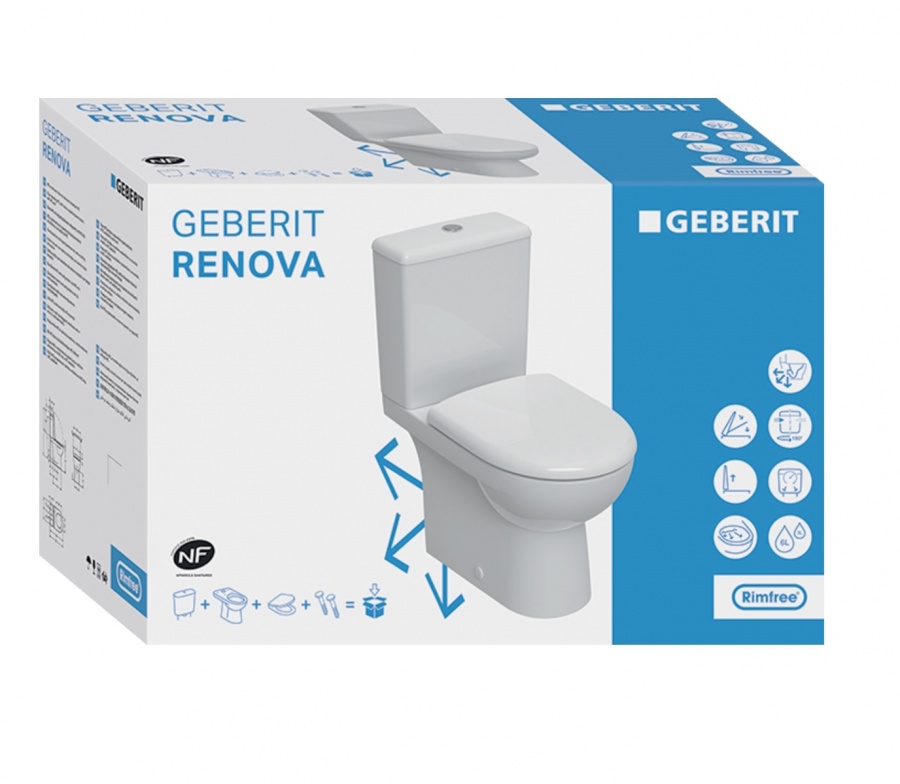 Pack WC au sol RENOVA Geberit Rimfree | GEBERIT